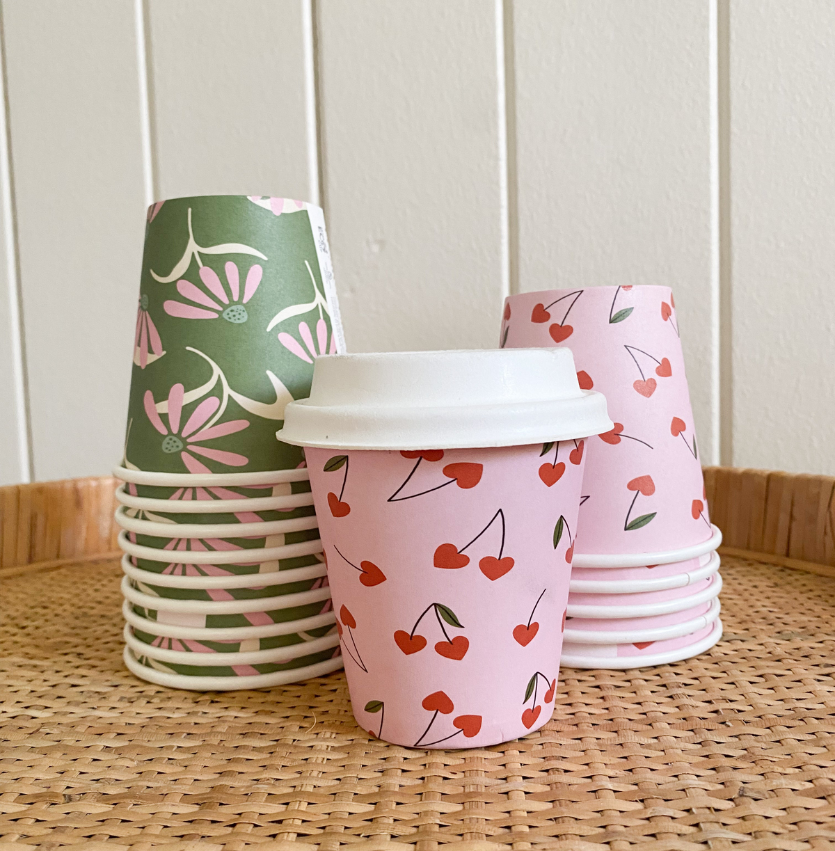 Designer Printed Home Compostable Takeaway Coffee Cups