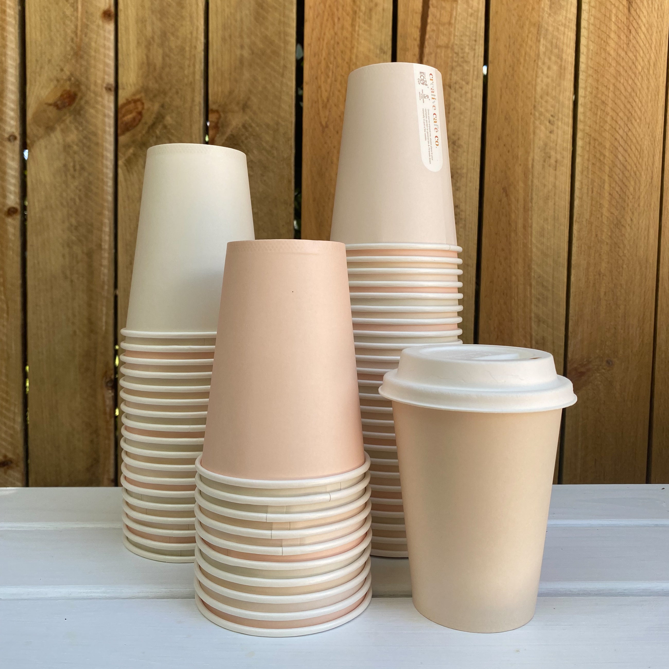 12oz Bare Home Compostable Takeaway Coffee Cup